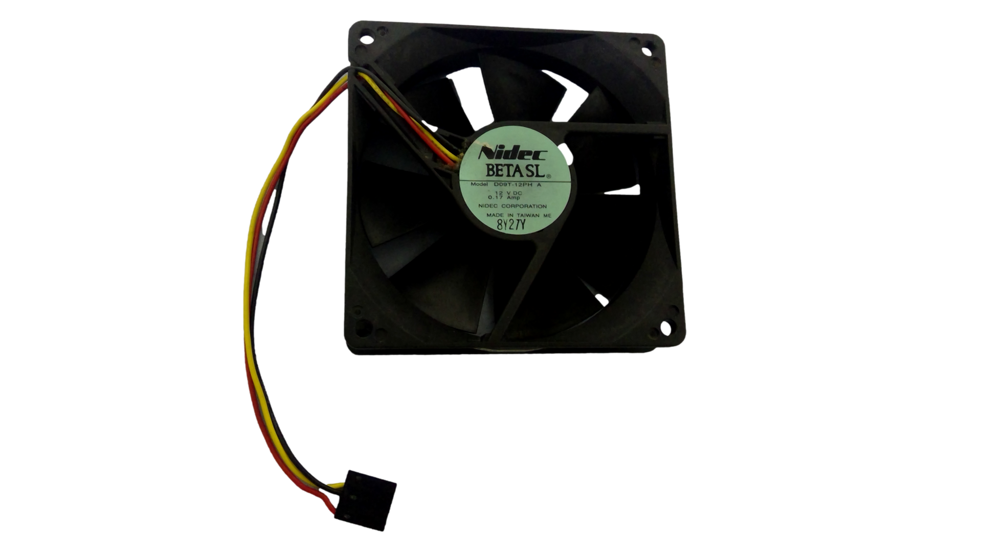 Nidec D09T-12TPH A 12V DC 0.17 AMP 3-wire Double Ball Inverter Cooling – My Store