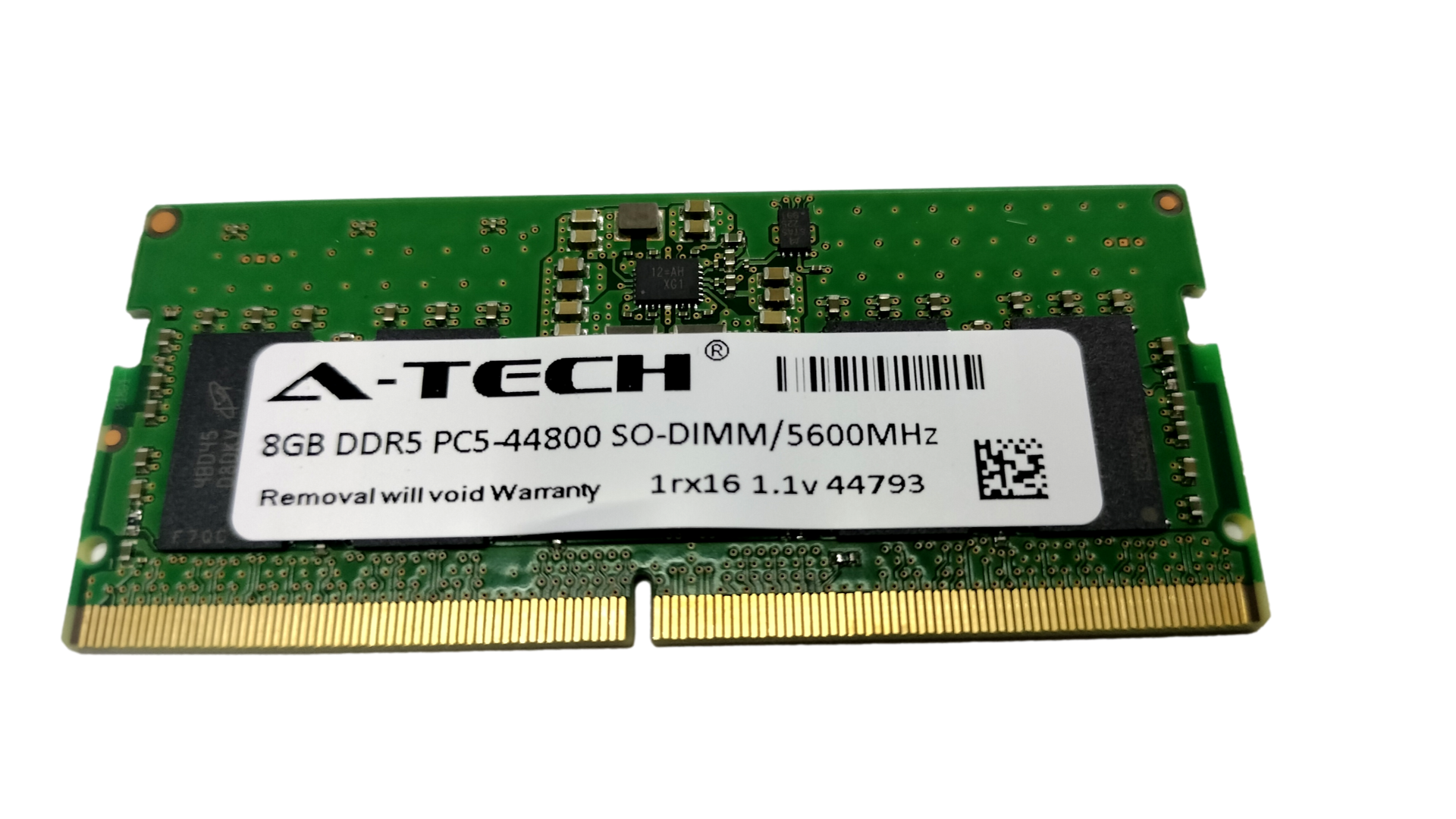 A-Tech 8GB DDR5 5600 MHz Laptop SODIMM PC5-44800 262-Pin Notebook Memo ...