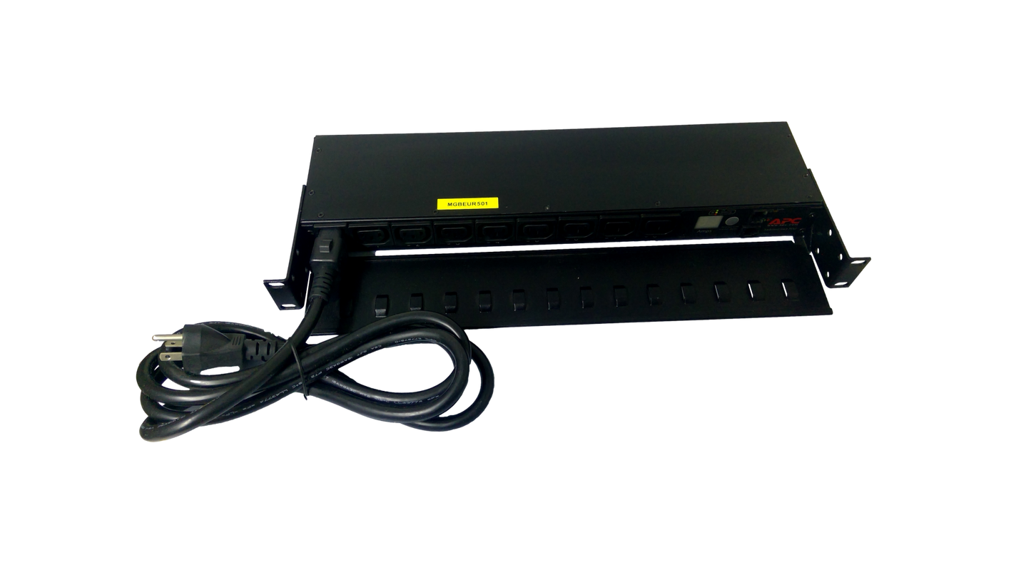 APC AP7921 1U 15A Metered Rack PDU Power Distribution Unit 8 Outlets-1 ...