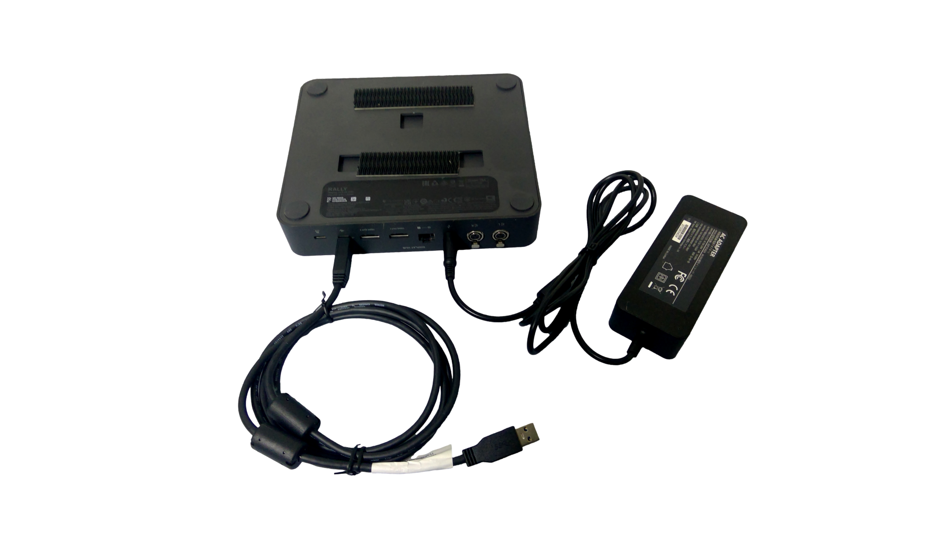 Logitech Rally HDMI USB-C Display Hub V-R0009 839-000539 With Power Su ...
